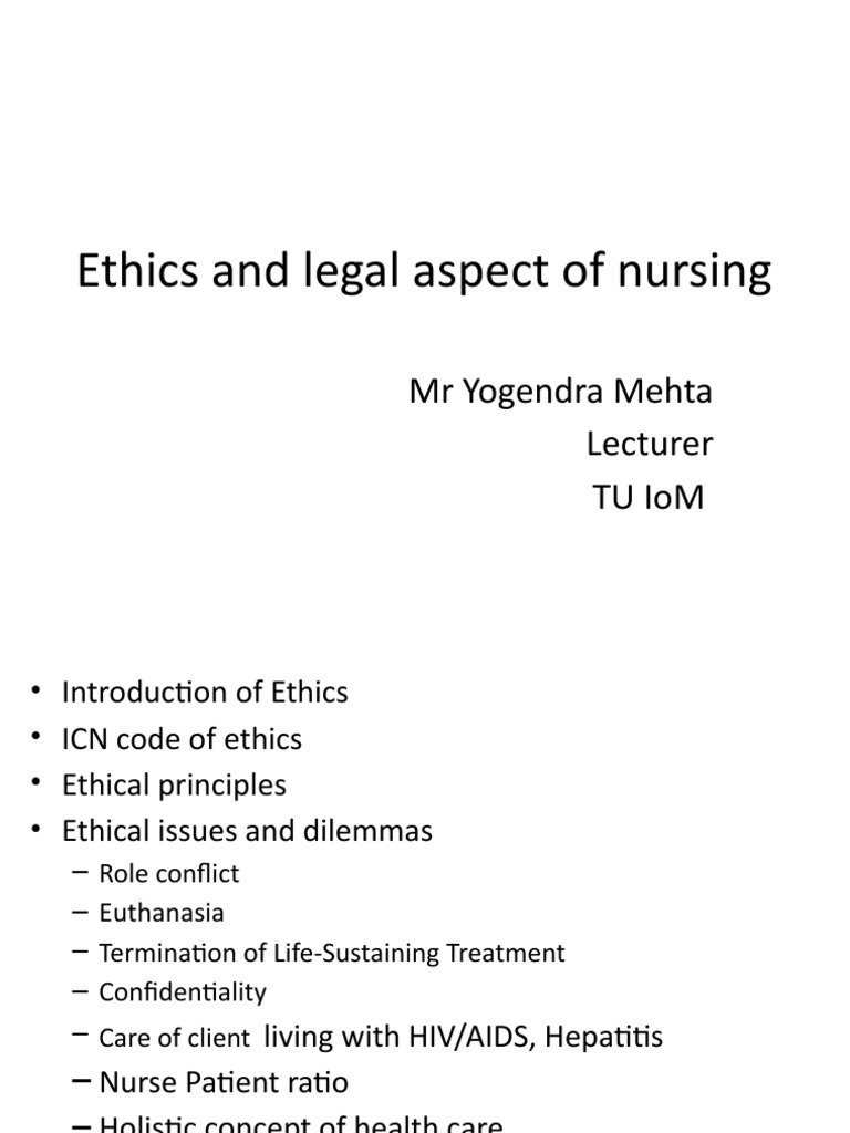 2074 Ethics and Legal Aspect of Nursing | PDF | Nursing | Defamation