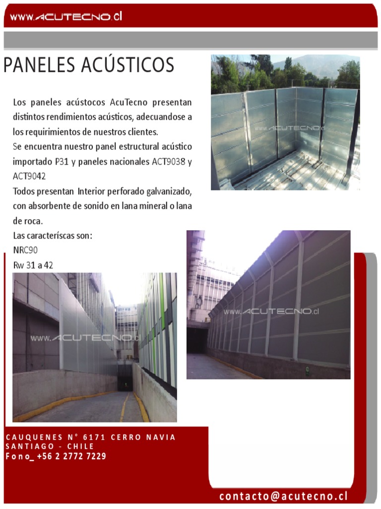 Paneles Acusticos | PDF | Ventana | Ciencias fisicas