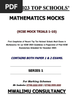 Form 3 Mathematics Paper 1 Term 1 Form Three 121/1 | PDF | Circle | Area