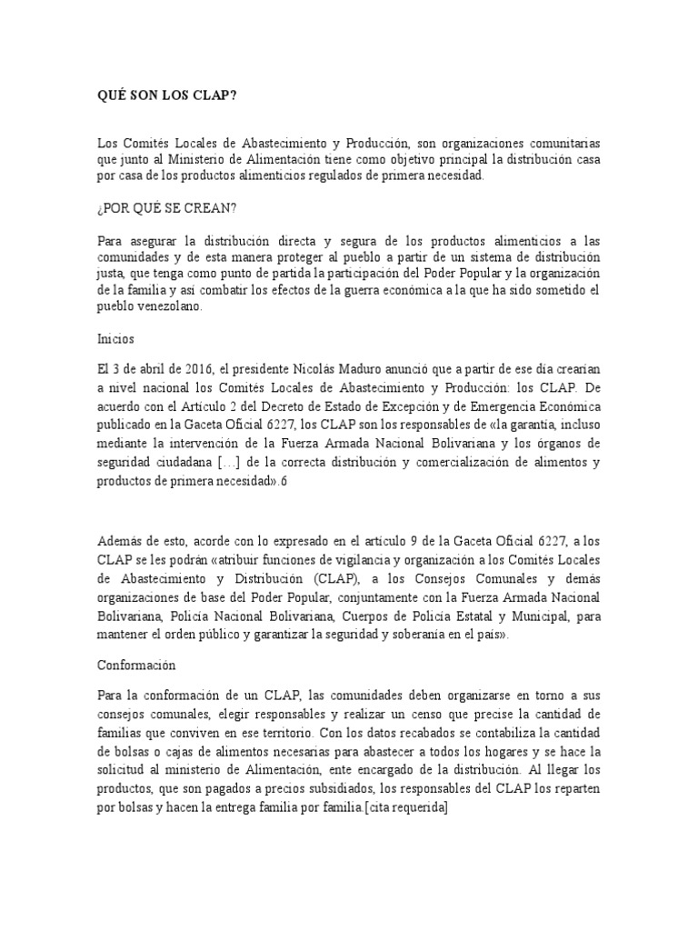 Qué Son Los Clap | PDF