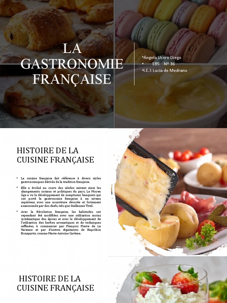 La Gastronomie Française | PDF | Cuisine française | Cuisine