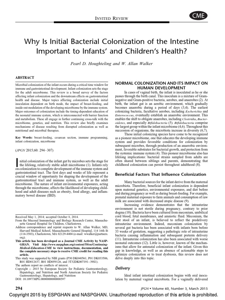 Why Is Initial Bacterial Colonization of The Intestine | PDF | Immune ... Why Is Initial Bacterial Colonization of The Intestine | PDF | Immune ...