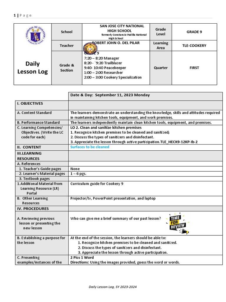 September 11, 2023 DLL Q1 | PDF