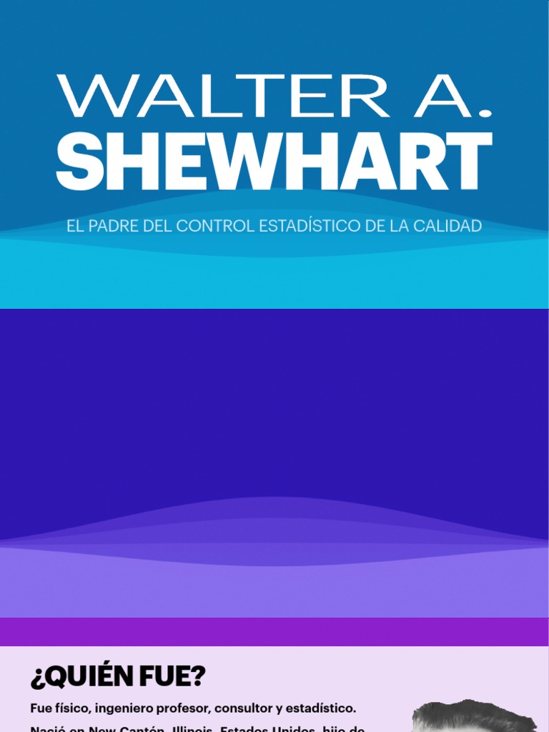 Shewhart: Pionero en Control de Calidad | PDF | Finanzas y dinero ...