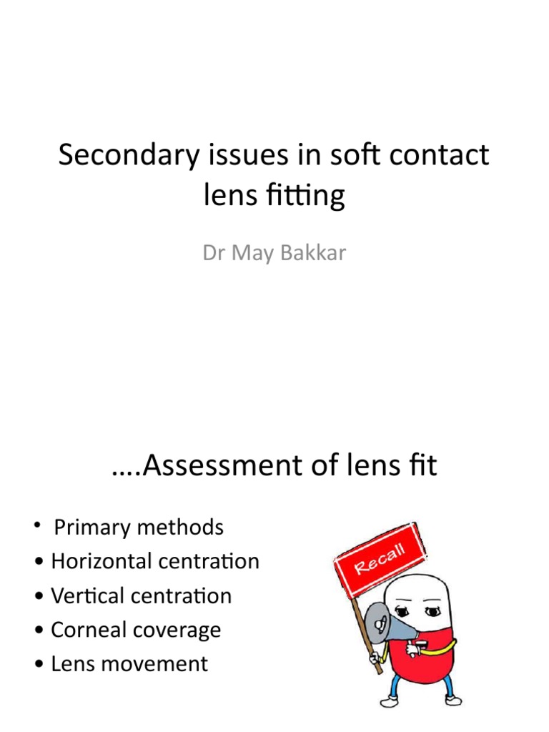 #4 Soft Contact Lens Fit Assessment | PDF | Cornea | Visual System
