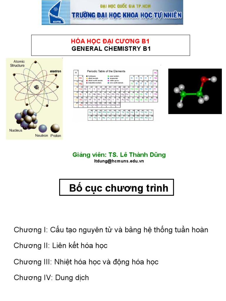 (123doc) Bai Giang Hoa Hoc Dai Cuong b1 PDF | PDF