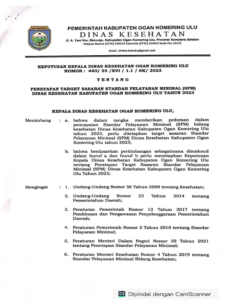 Penetapan Target SPM | PDF