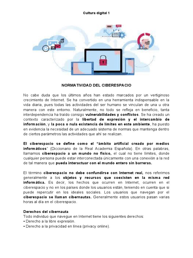 Normatividad Del Ciberespacio | PDF | La seguridad informática | Seguridad