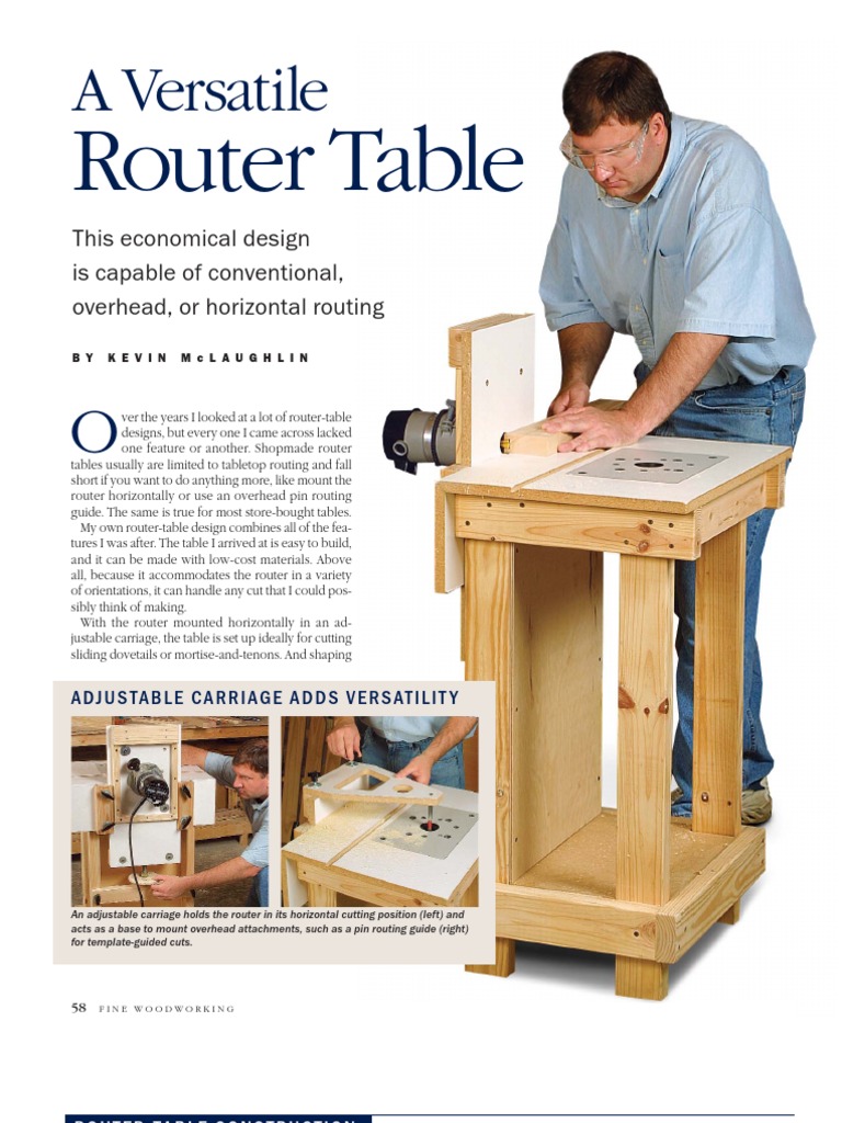 A Versatile Router Table | PDF | Screw | Metalworking