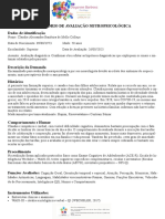 Exemplo Bom de Laudo Neuropsicológico | PDF | Neuropsicologia | Psicologia