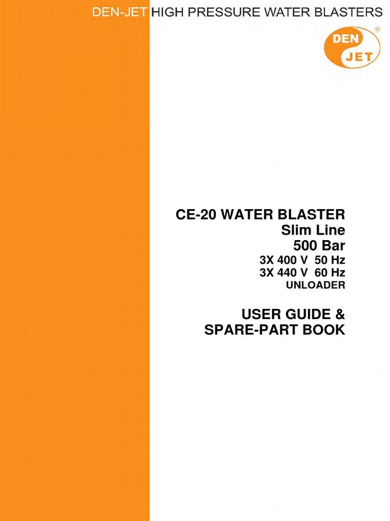 Den-Jet Ce20-500 - Super Slim Manual - Jul 2015 | PDF | Valve | Pump