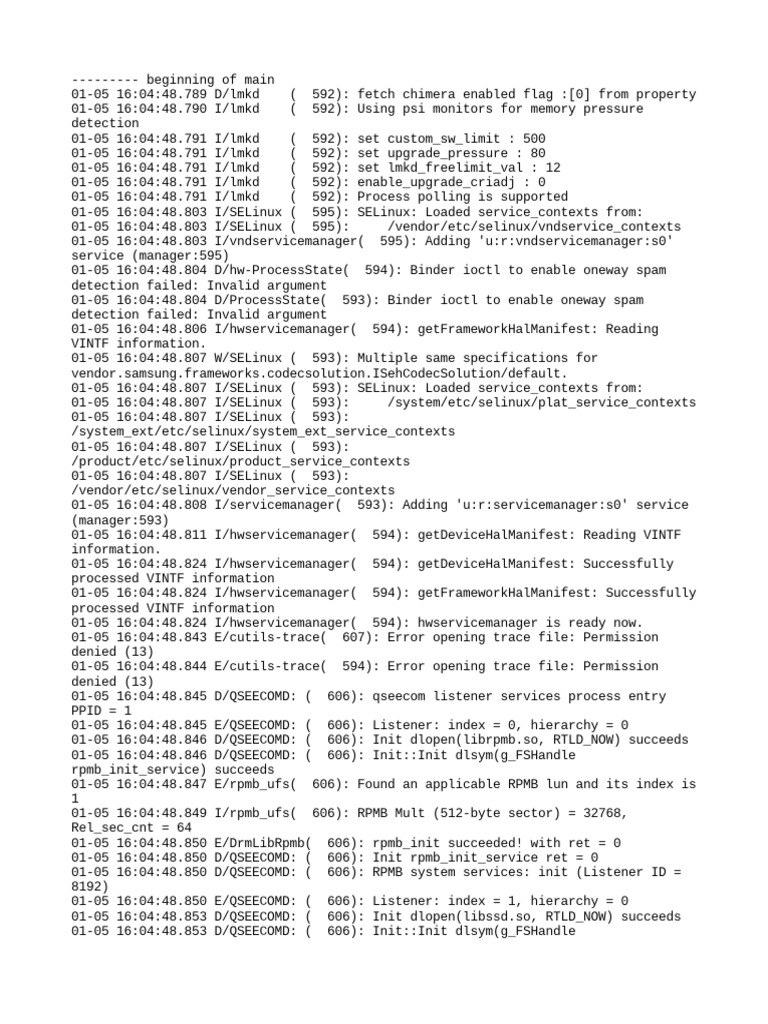 Logcat Prev CSC Log | PDF | Proprietary Software | Unix