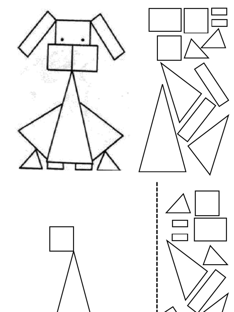 Actividades Formar Figura Con Formas Geométricas | PDF
