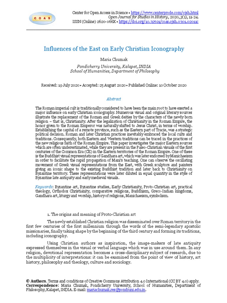 Influences of The East On Early Christian Iconography | PDF