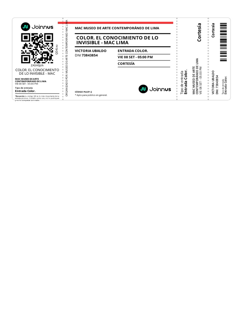 Ticket | PDF | Museo | Museología