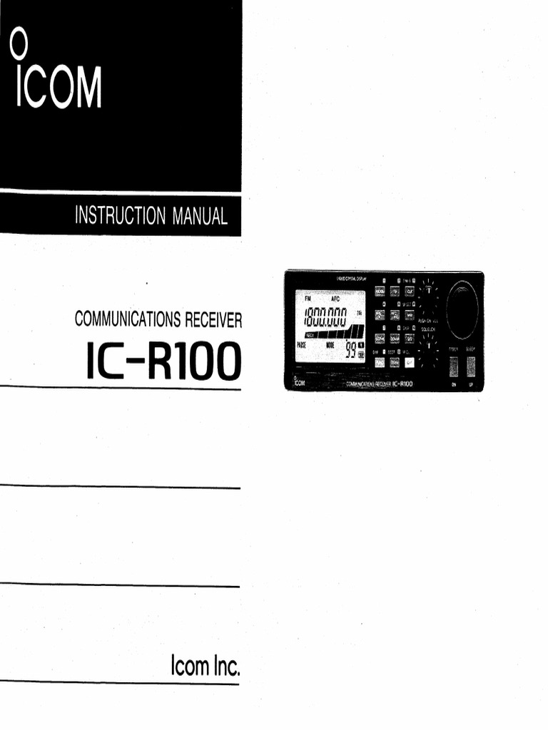 IC-R100 | PDF