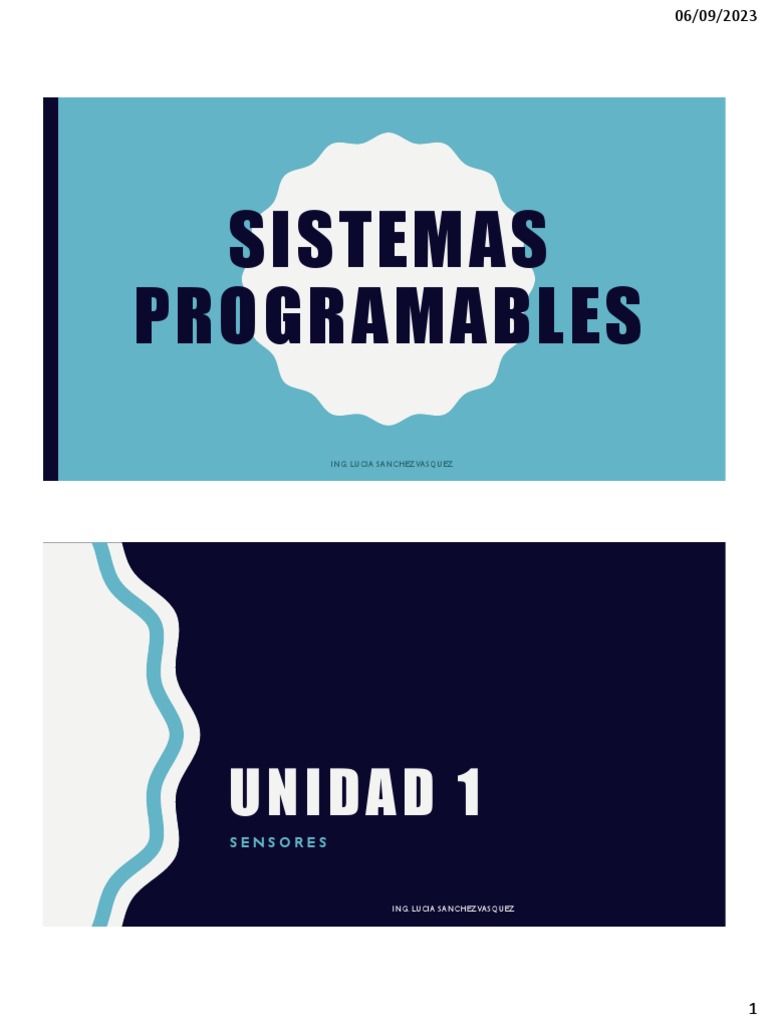 Unidad 1 Sistemas Programables | PDF | Física | Ciencias fisicas