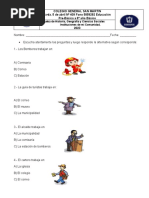 Prueba de Los Dias de La Semana 1° | PDF