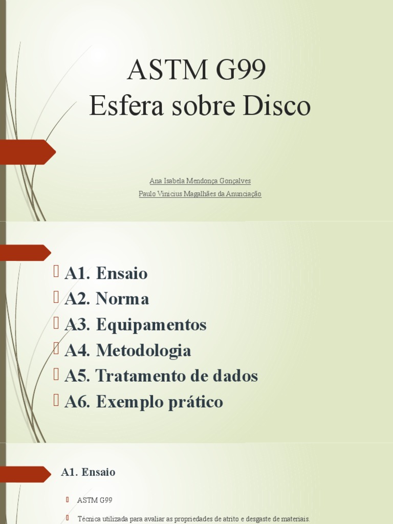 Astm G99 | PDF | Tecnologia e Engenharia