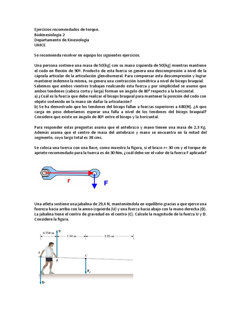 Ejercicios de Torque | PDF