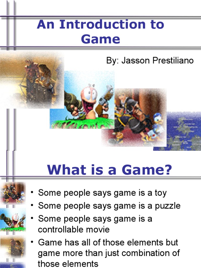 An Introduction To Game | PDF | Entertainment | Video Games