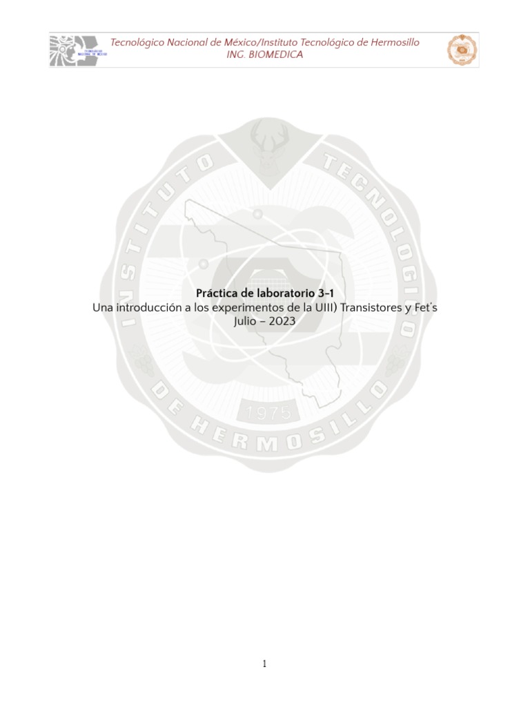 Lab 3-1 Familiarización Con Qs | PDF | Transistor | Semiconductores