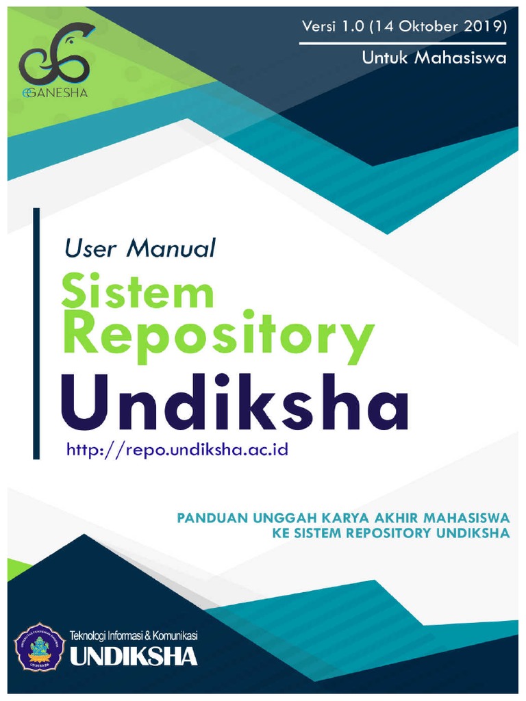 Manual Pengguna Sistem Repository Undiksha Mahasiswa | PDF