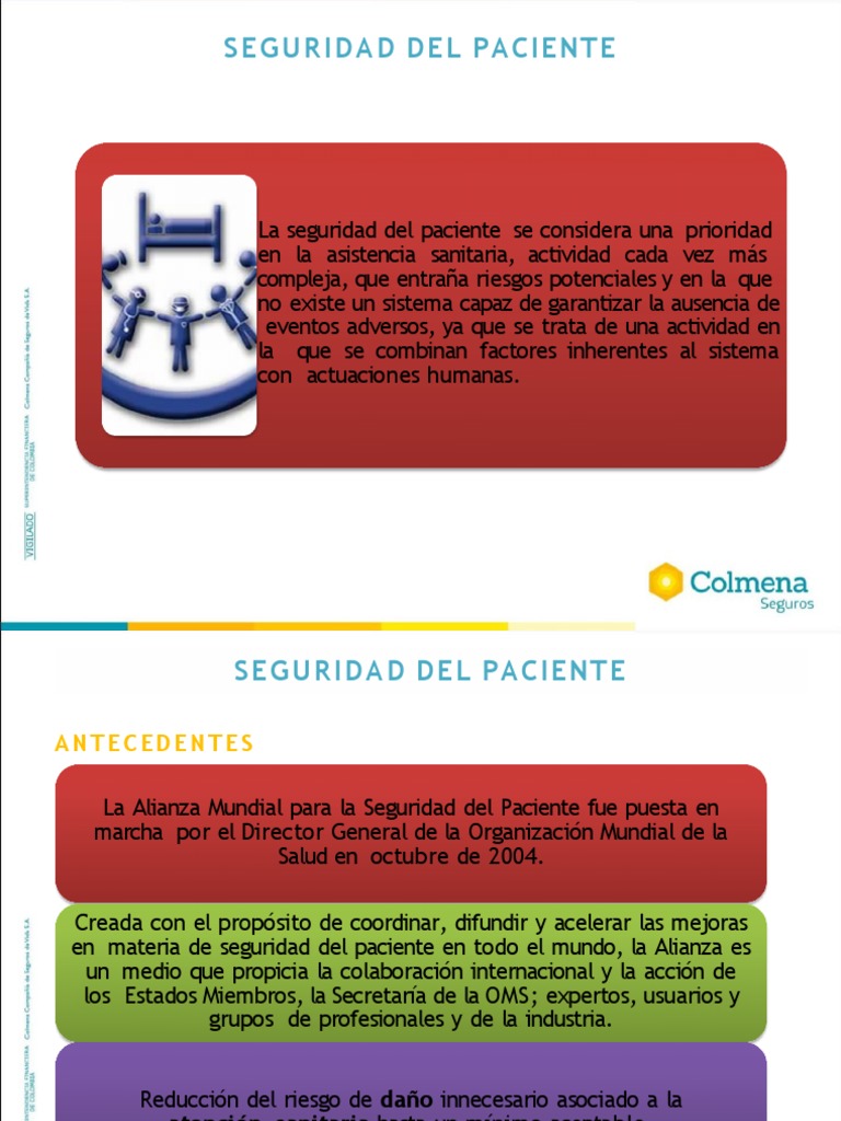Seguridad Del Paciente | PDF | Seguridad del paciente | Cuidado de la salud