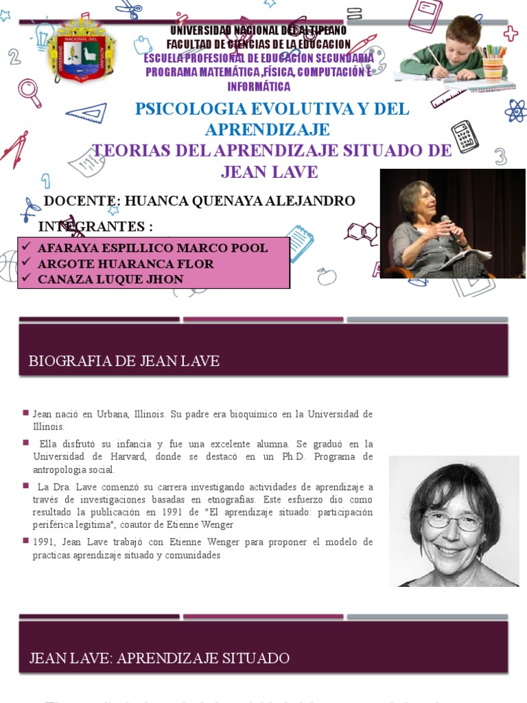 Teorias Del Aprendizaje Situado de Jean Lave | PDF