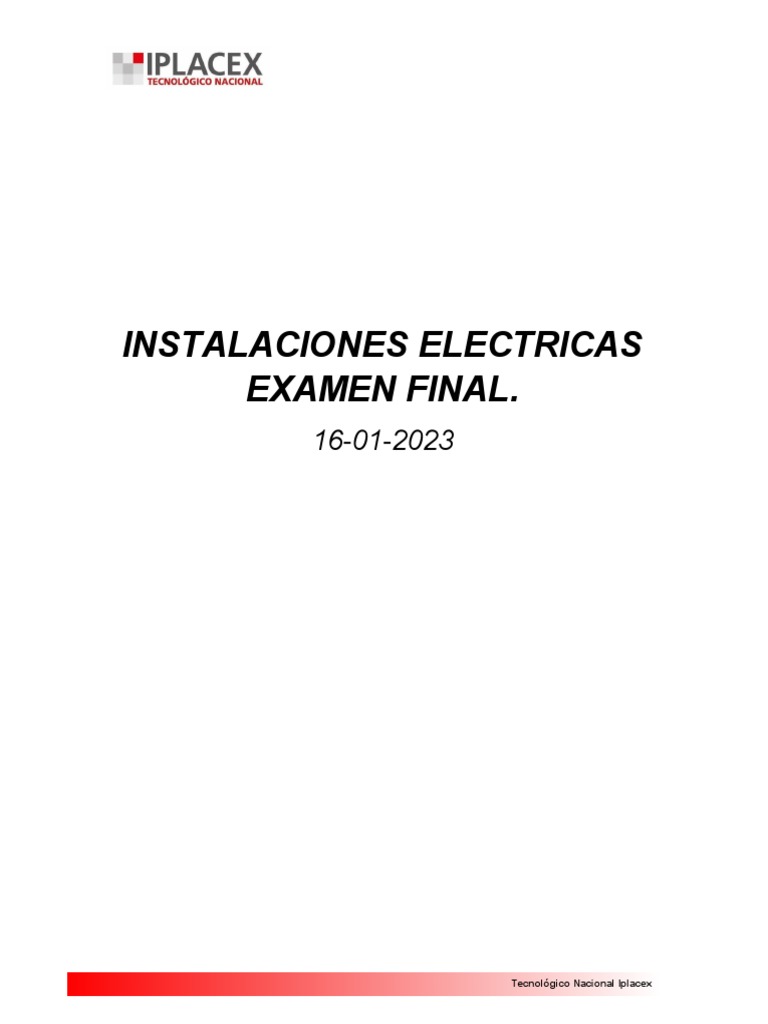 Instalaciones Electricas E3 | PDF | Enchufes y tomas de corriente alterna | Equipo