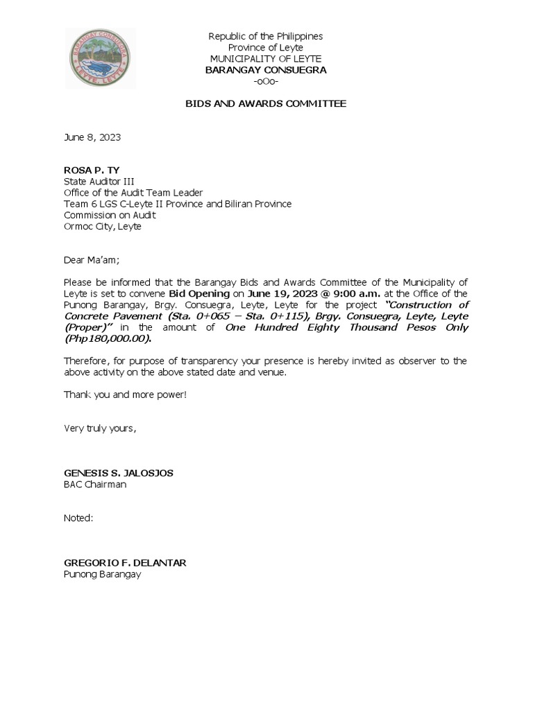 Letter To Observers - 23-001 | PDF | Philippines | Accounting