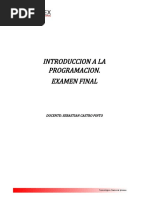 Evaluacion 2 Introduccion A La Programacion | PDF | Algoritmos | Lenguaje de programación