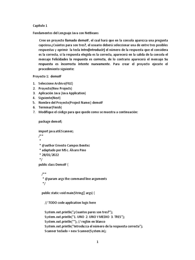 Crear Proyecto Neat Beans | Descargar gratis PDF | Java (lenguaje de programación) | Ventana ...