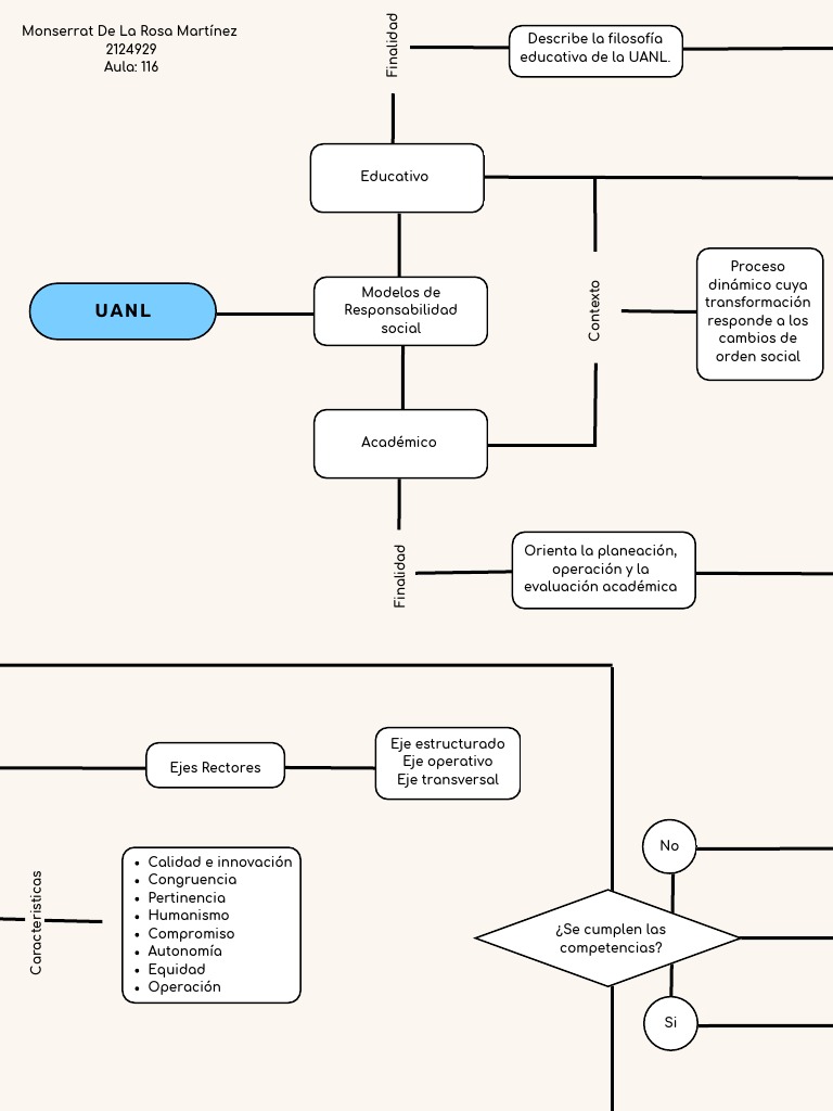 Diagrama de Flujo Sobre La Formación Profesional en La UANL y La ...