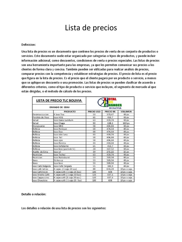 Guía Completa de Listas de Precios | PDF | Business | Cliente