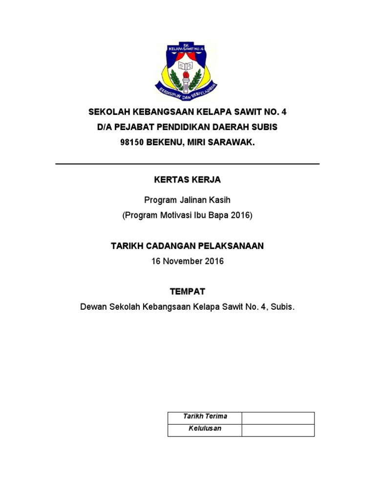Kertas Kerja Jalinan Kasih | PDF