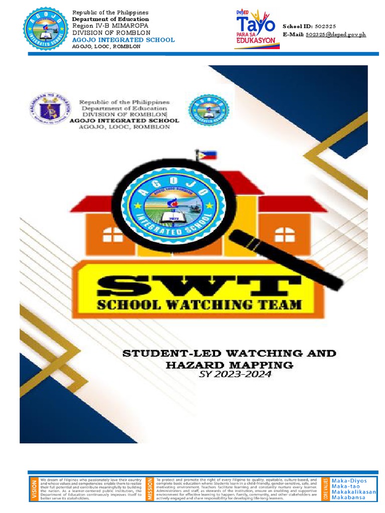 School Watching and Hazard Mapping Narrative Report SY 2023-2024 | PDF ...