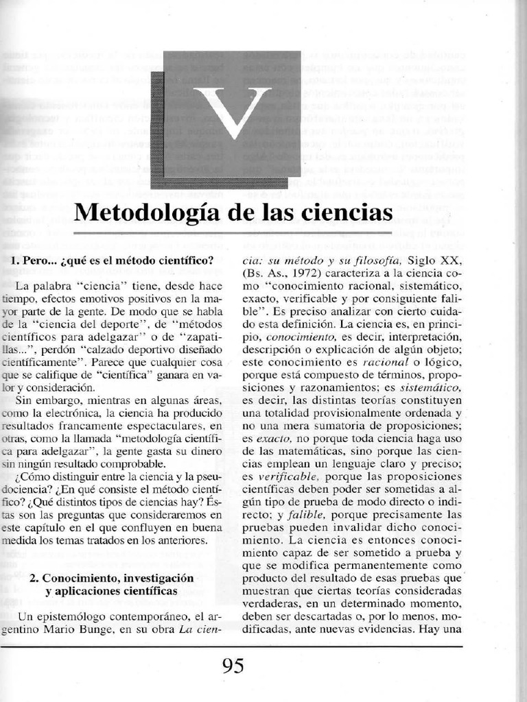 Guillermo Obiols Filosofia CapV Met de Las Ciencias | PDF