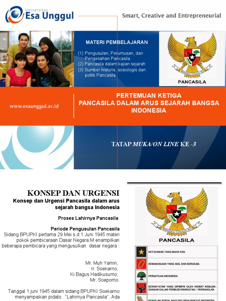 UEU Pendidikan Pancasila Pertemuan 3 | PDF | Ilmu Sosial | Agama & Spiritualitas