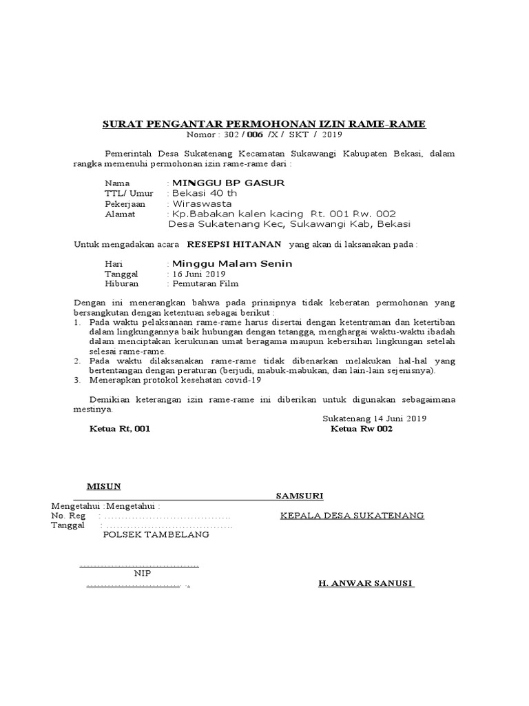 Ijin Rame Rame (Pas) | PDF