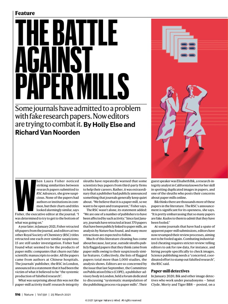Paper Mills Pdf Elsevier Publishing