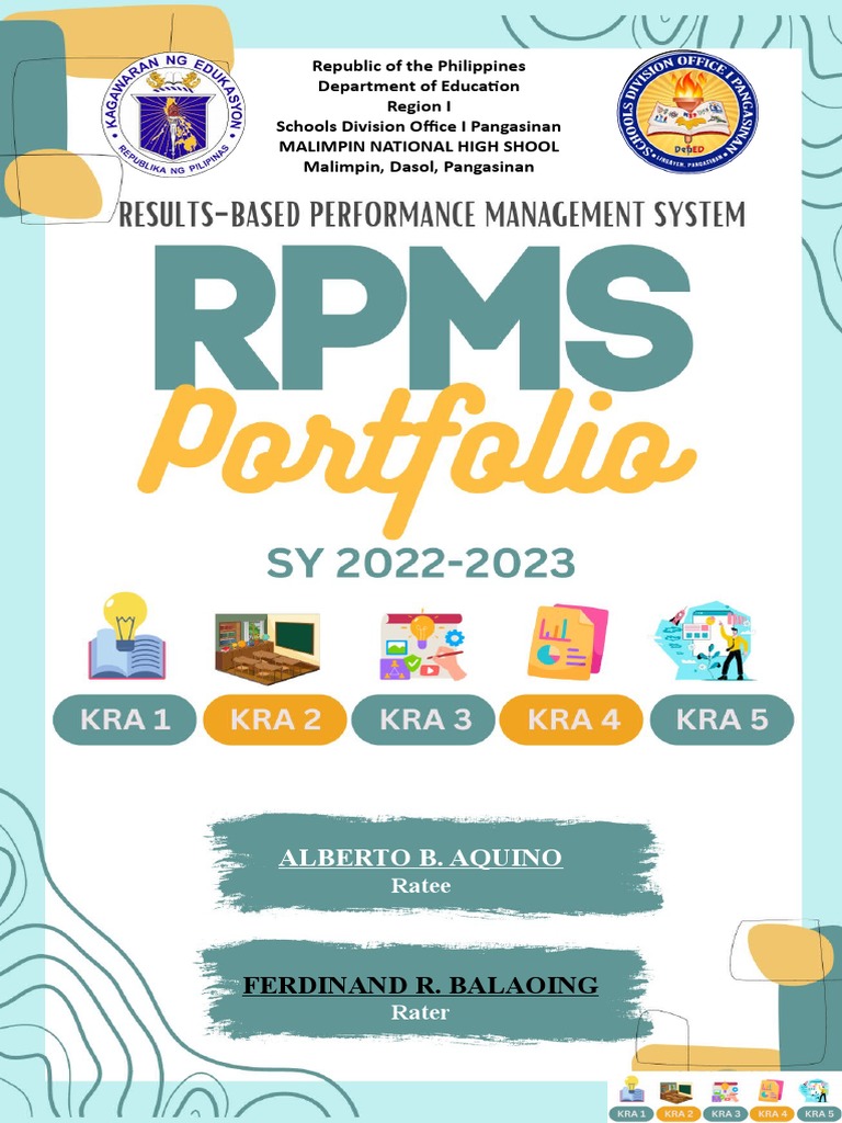 E-Rpms Portfolio (Design 3) - Depedclick | Download Free PDF | Learning ...
