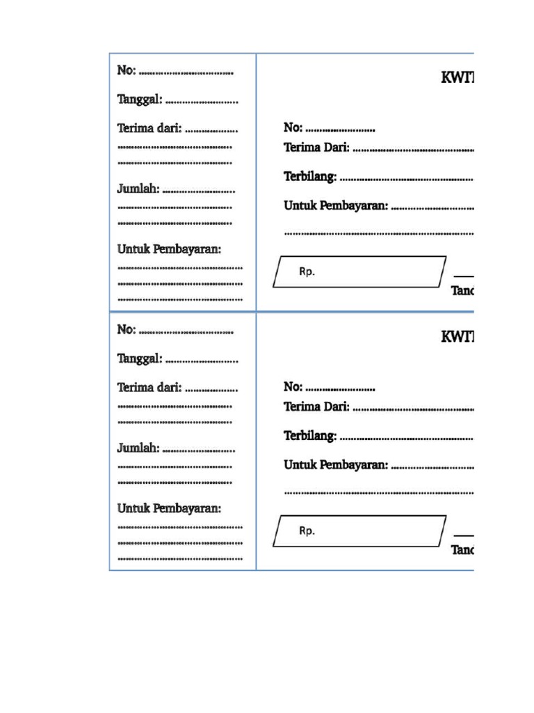 Kwitansi Kosong | PDF