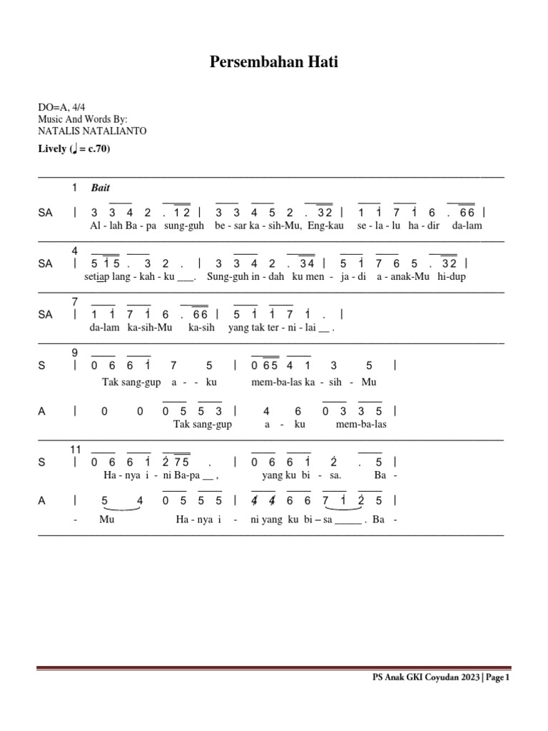 Persembahan Hati | PDF