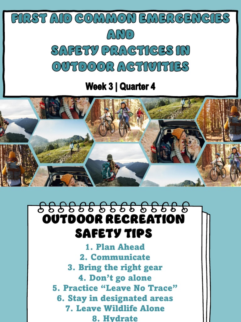 First Aid Common Emergencies and Safety Practices in Outdoor Activities ...