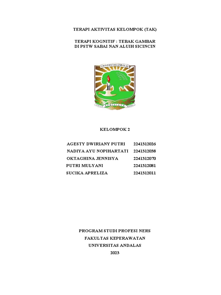 Terapi Aktivitas Kelompok | PDF