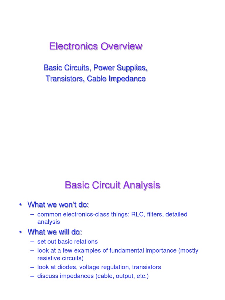 Introduction To Electronics | PDF