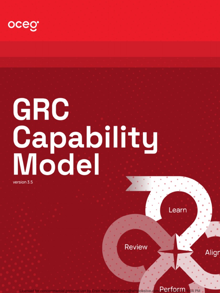 GRC Capability Model OCEG 1691303106 | Download Free PDF | System | Business