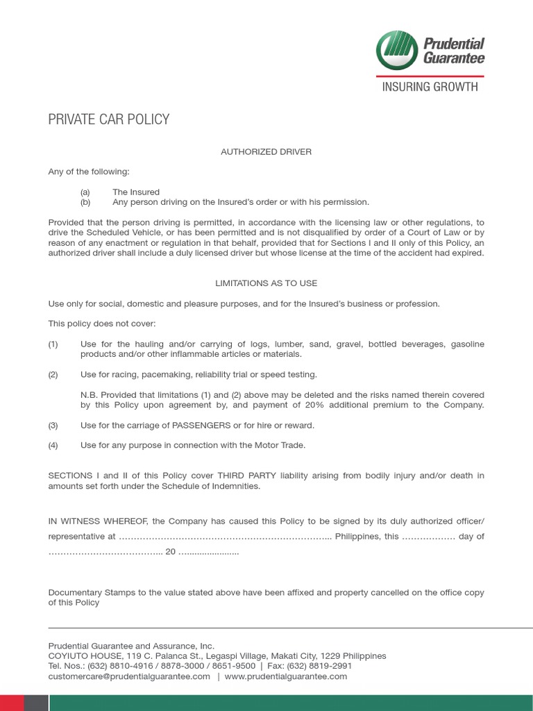 PC - Policy Wordings, Program, Forms, and Notice | PDF | Liability ...