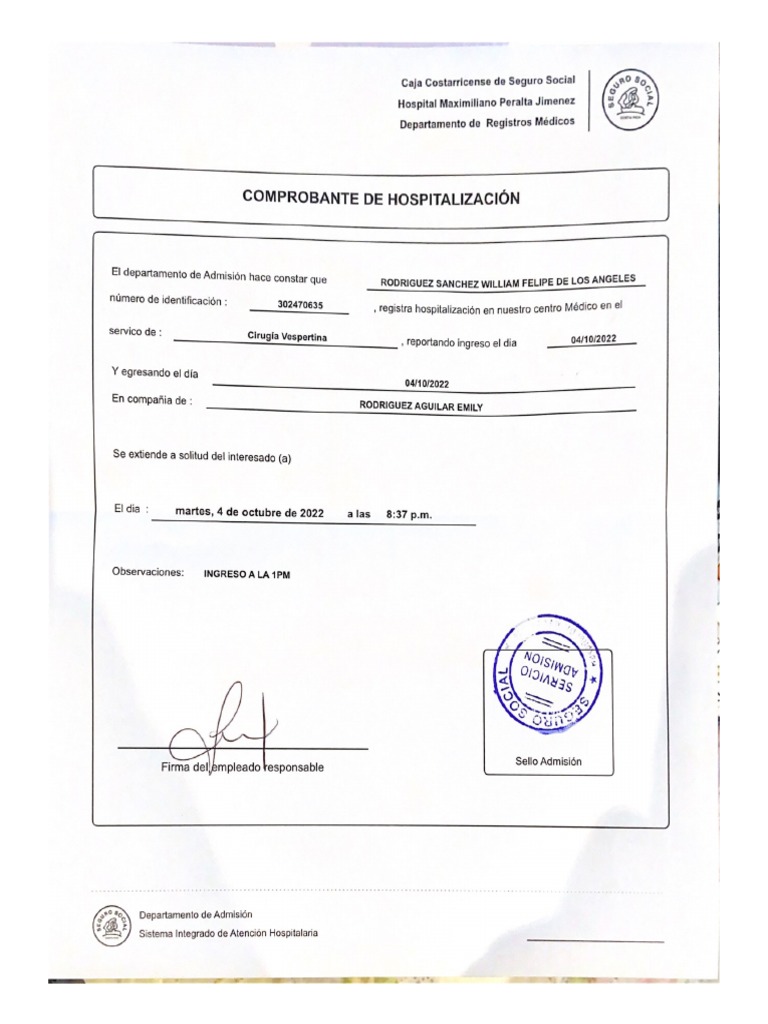 Caja Costarricense de Seguro Social | PDF